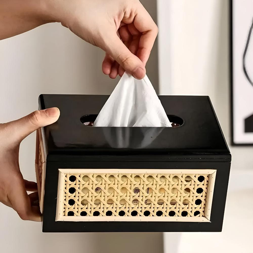 HikariTissue Japandi Tissue Box – Calm Simplicity – Olive & Tuck